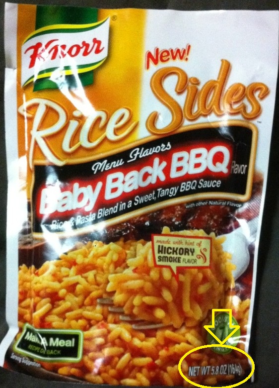 Product weight text samples | Fooducate